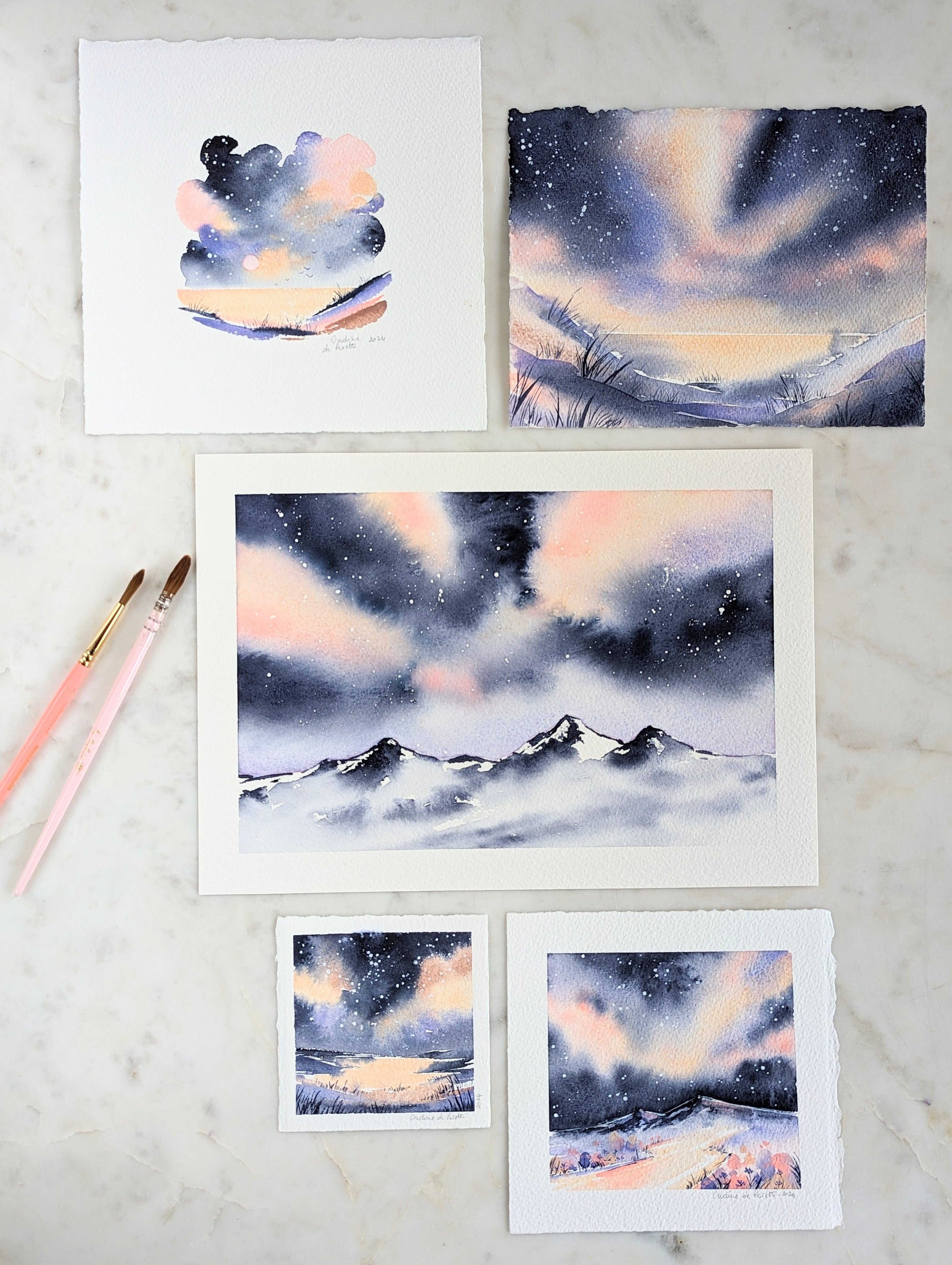 Ondine de Peretti || Aquarelles originales | Cours | Livres